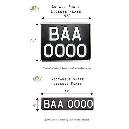 LICENSE PLATE | Replacement and Installation Service for Official JPD ...